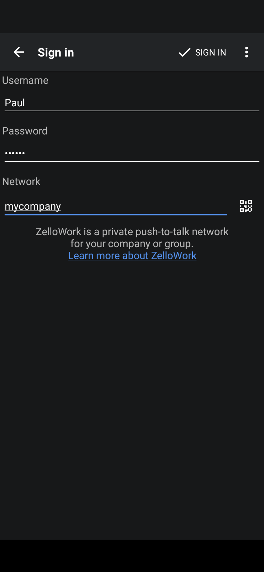 Log in to Zello Work – Zello Work