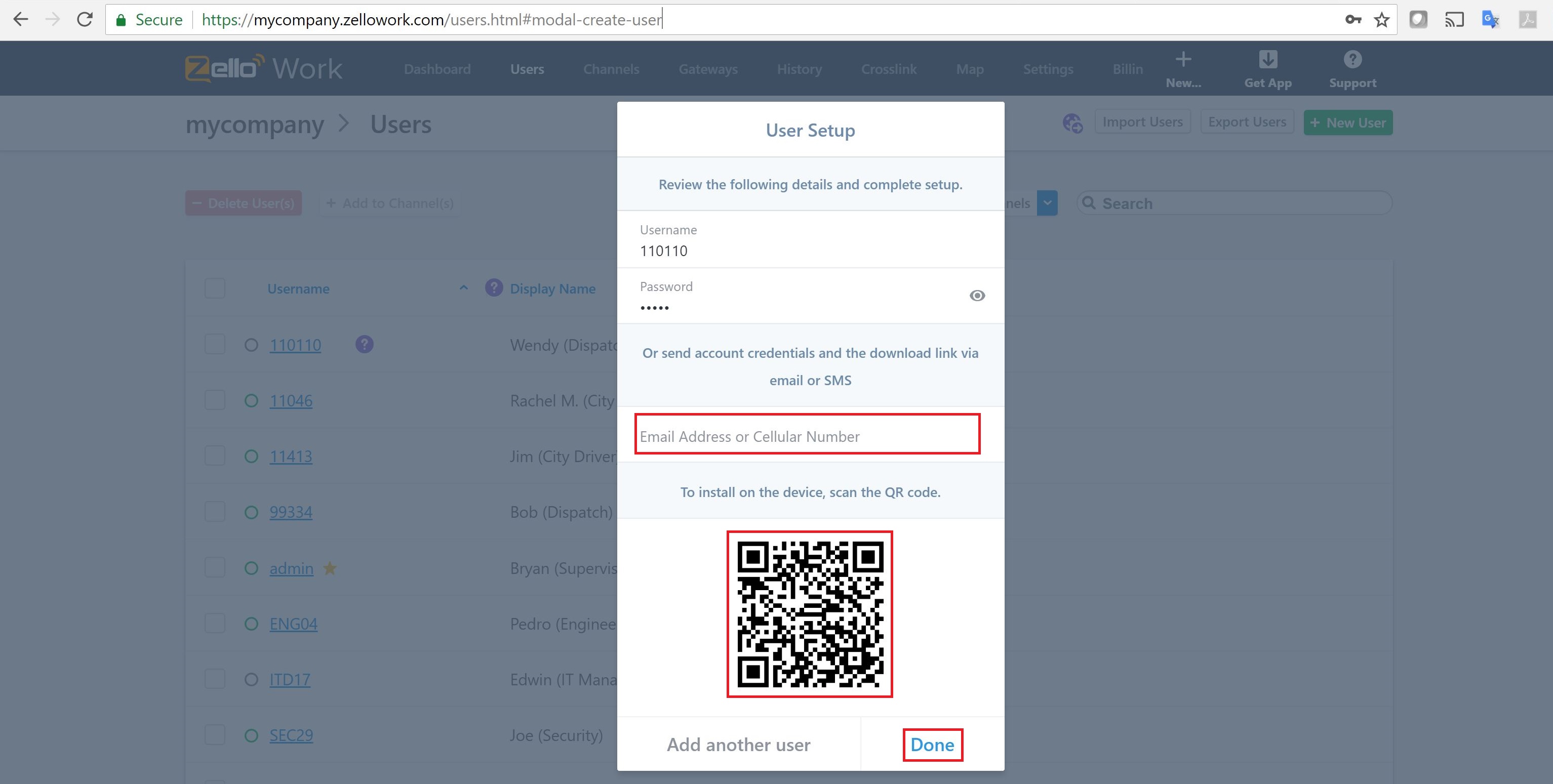 How do I send a SignOn link? – Zello Work