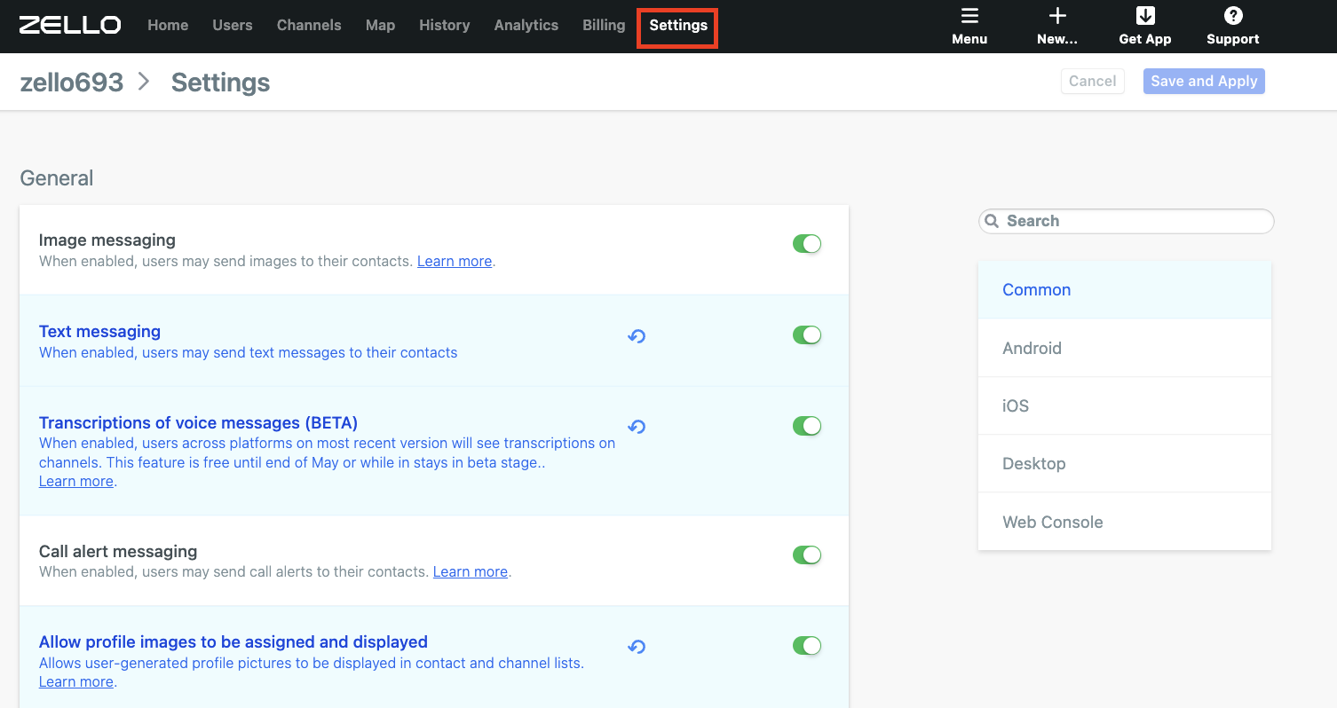 Getting Started Guide: Admin Management Console – Zello Work